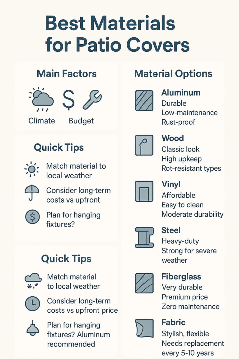 Best Materials for Patio Covers – Picking the Right Material – Lapis Patios