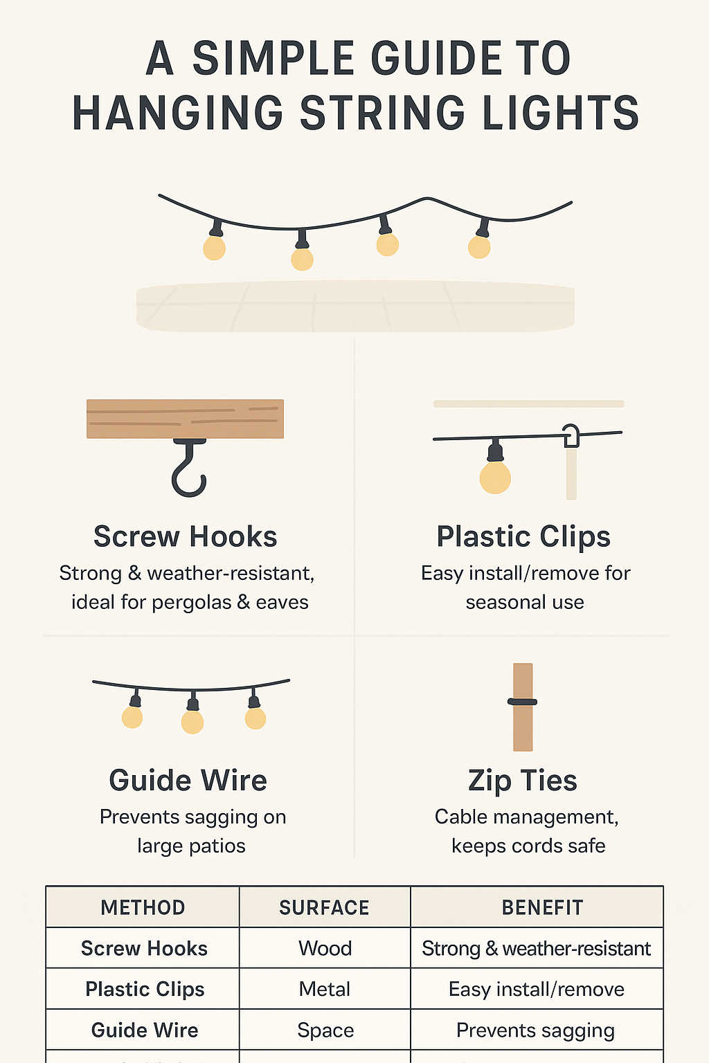 String lights for patios that stretch the night – Lapis Patios